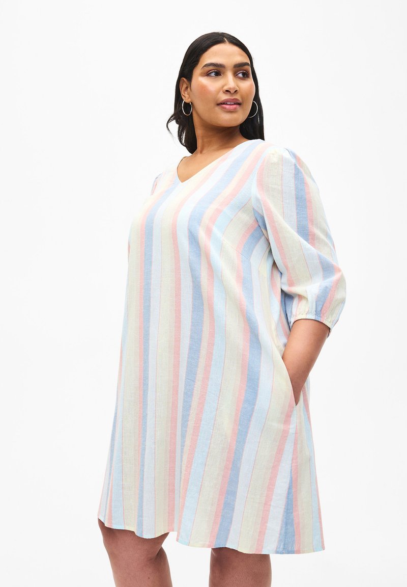 Zizzi Freizeitkleid - multi color stripe/mehrfarbig - Zalando.de