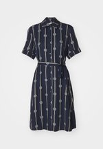 GANT SLIM SHIRT DRESS - Shirt dress - evening blue/dark blue - Zalando.ie