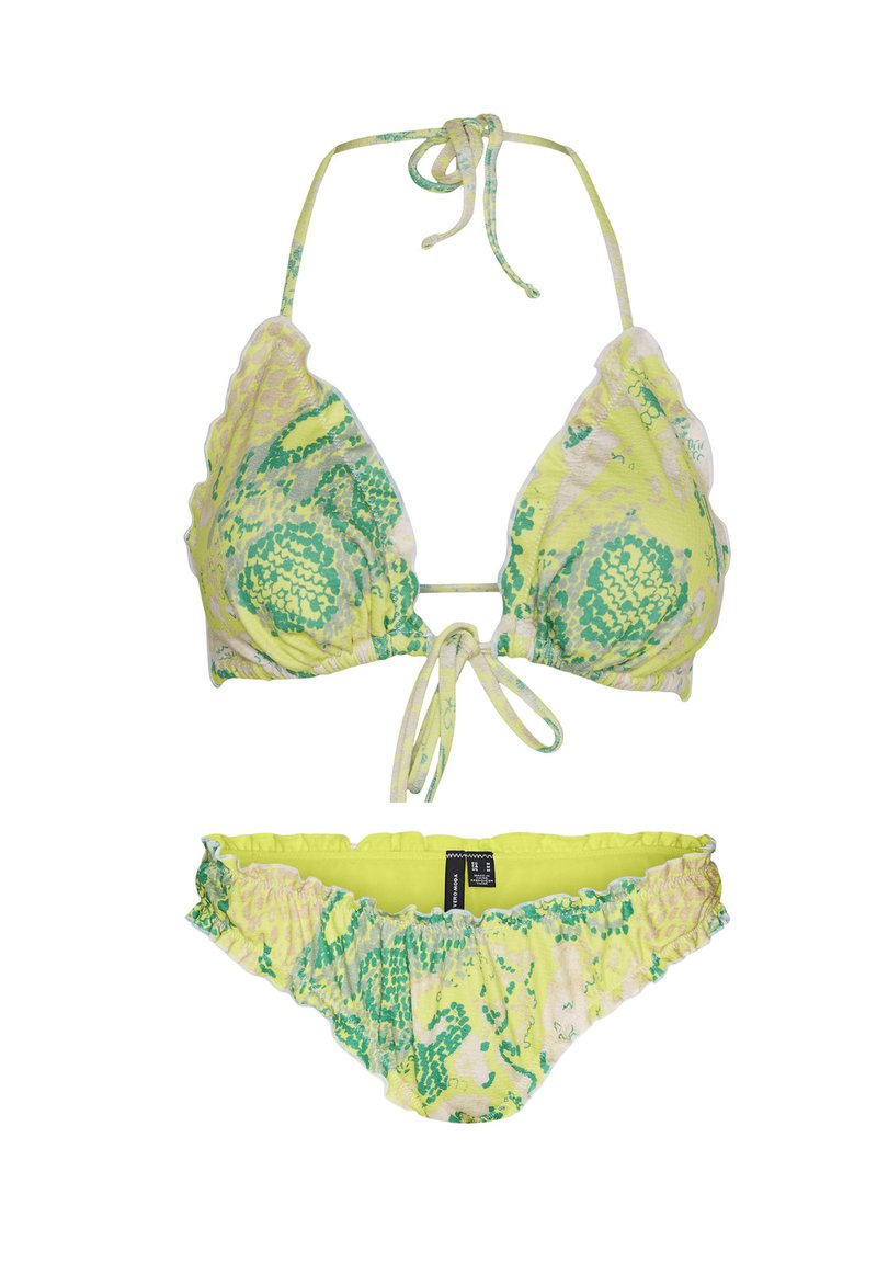 Vero Moda VMNATTI SET - Bikini - limeade sine/white - Zalando.ie