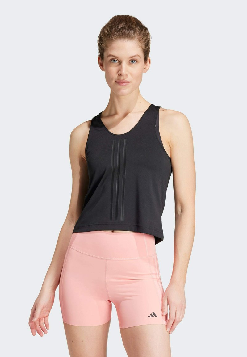 adidas Performance POWER REVERSIBLE 3-STRIPES - Top - black - Zalando.co.uk