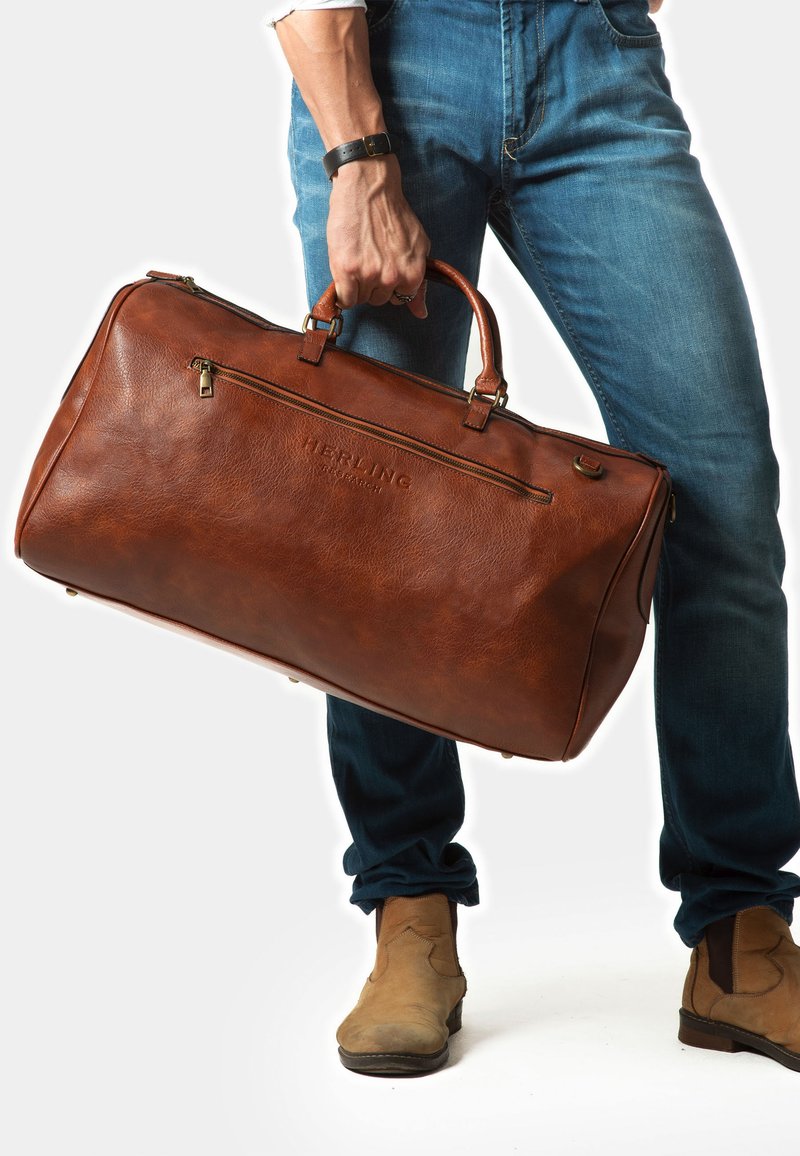Herling YORK - Sac week-end - coffee brown/marron - ZALANDO.FR