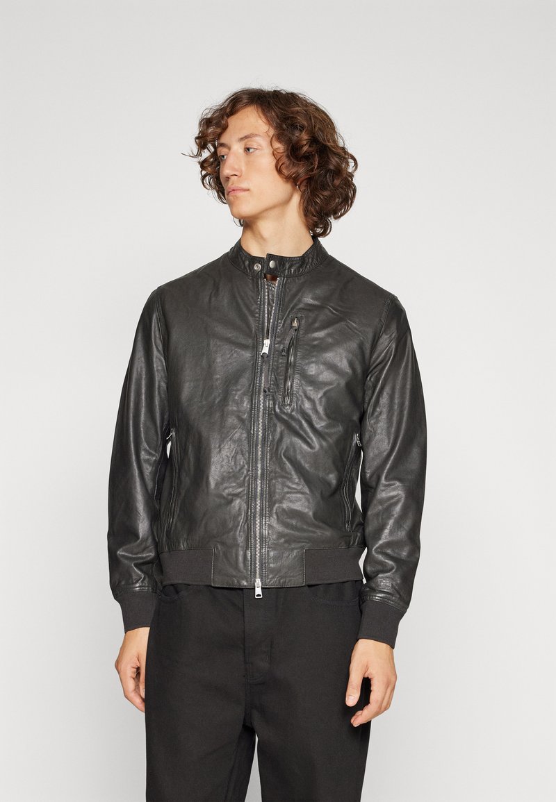 AllSaints SOVA JACKET - Skinnjacka - anthracite grey/grå - Zalando.se