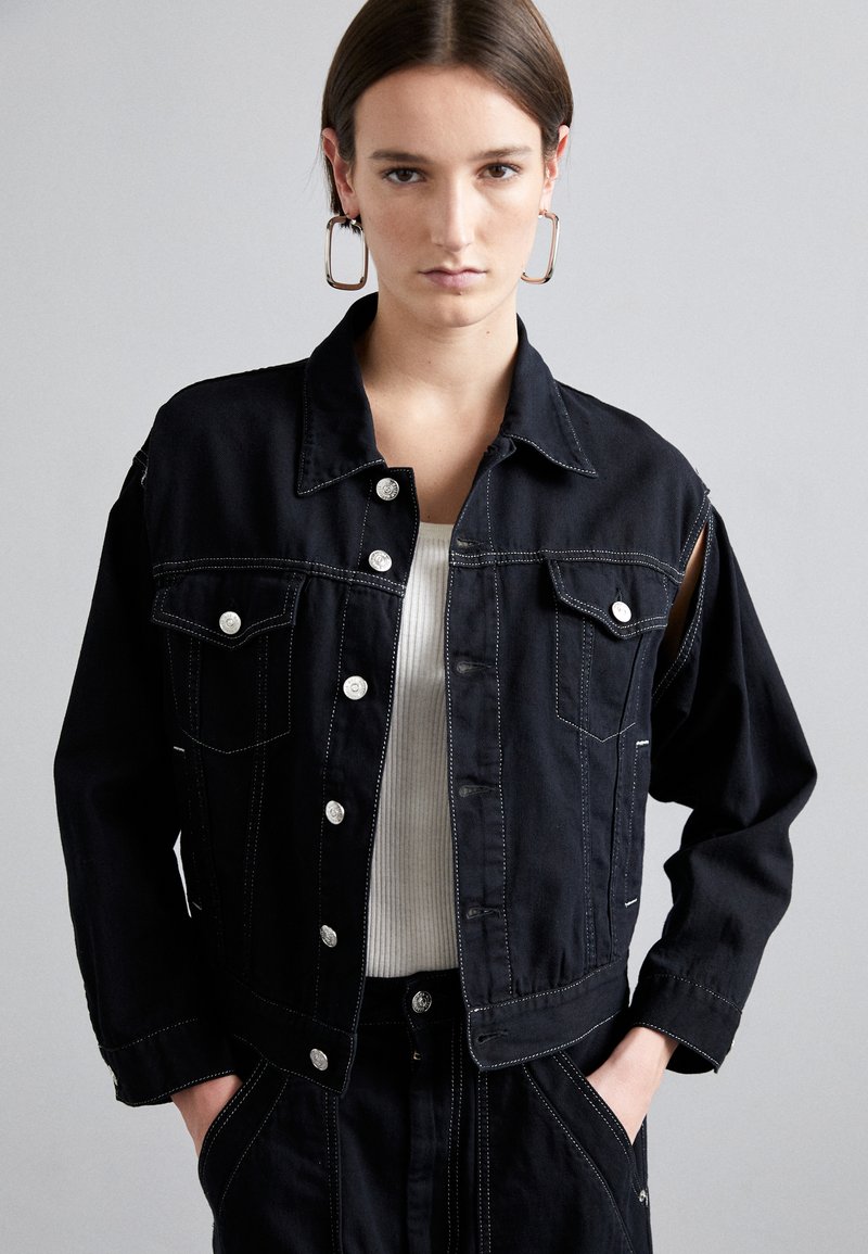 MM6 Maison Margiela HOLIDAY CAPSULE JACKET - Denim jacket - black ...