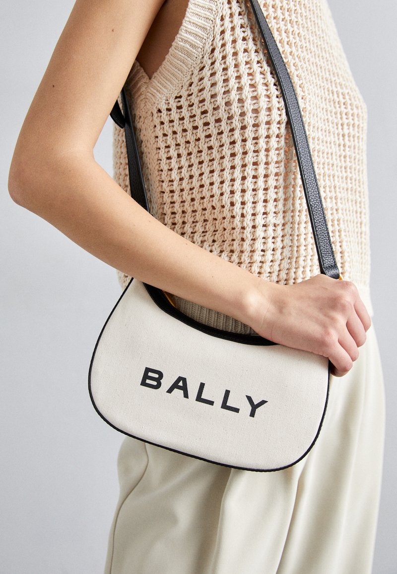 Bally BAR ELLIPSE - Across body bag - natural/black/oro/white - Zalando ...