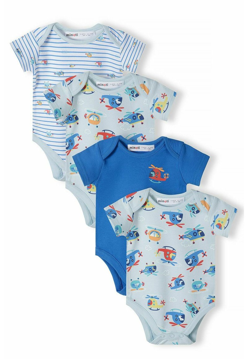 MINOTI BABY BODYSUITS 4 PACK - Body - light blue white/azul claro ...