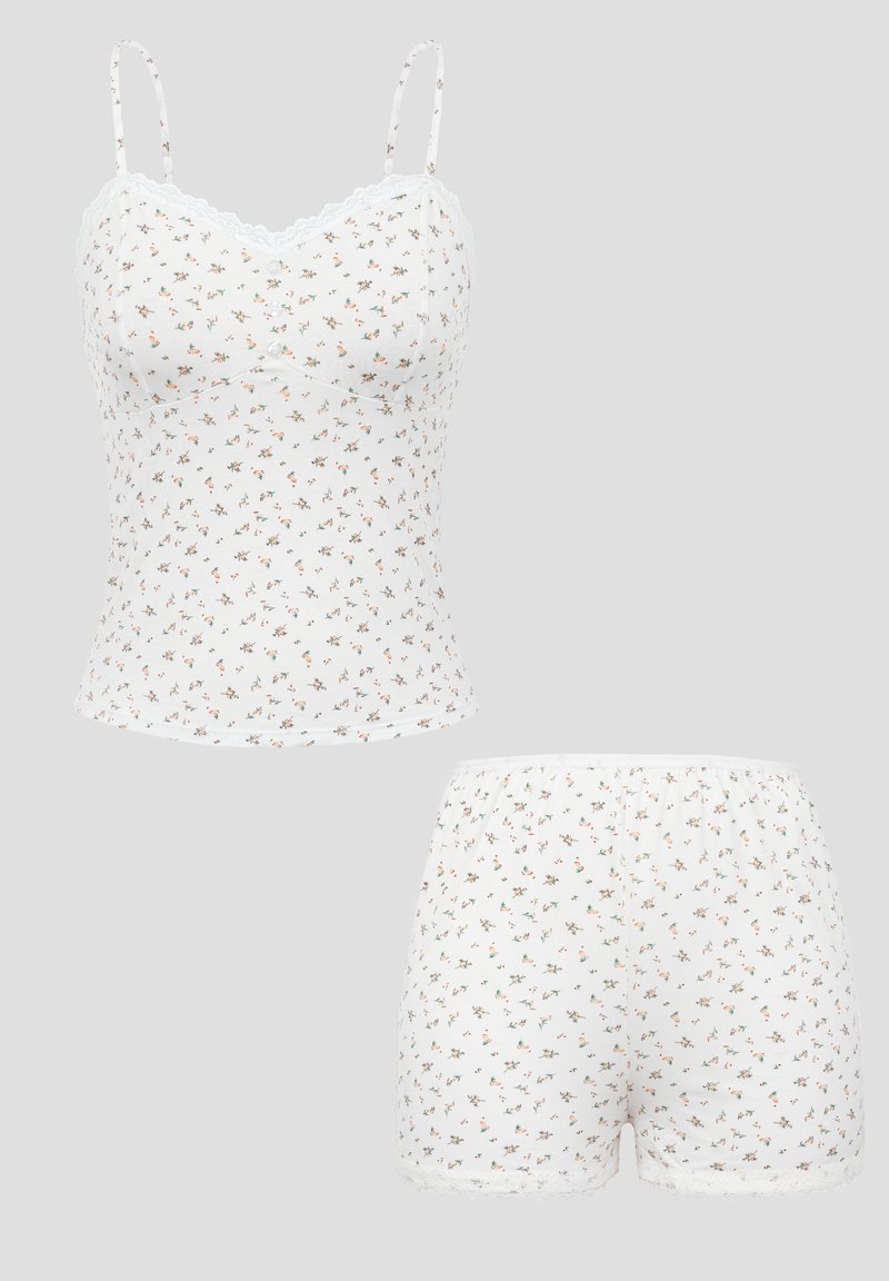 Even&Odd SET - Pyjamas - white/hvit - Zalando.no