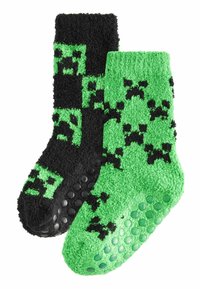 Next COSY 2 PACK REGULAR FIT - Strømper - minecraft/grøn - Zalando.dk