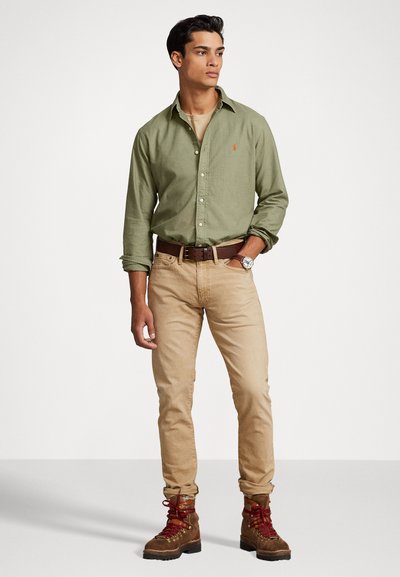 Polo Ralph Lauren SLIM FIT GARMENT-DYED OXFORD SHIRT - Hemd - sage green/khaki - Zalando.at