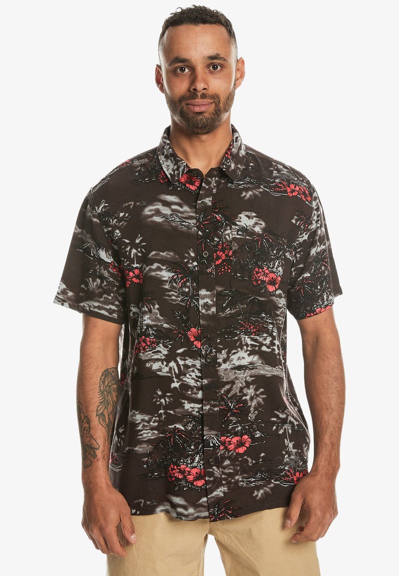 Quiksilver SHORT SLEEVE - Shirt - kta/black - Zalando