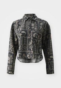 Object OBJELI - Bluse - raven/sandshell/taupe - Zalando.at