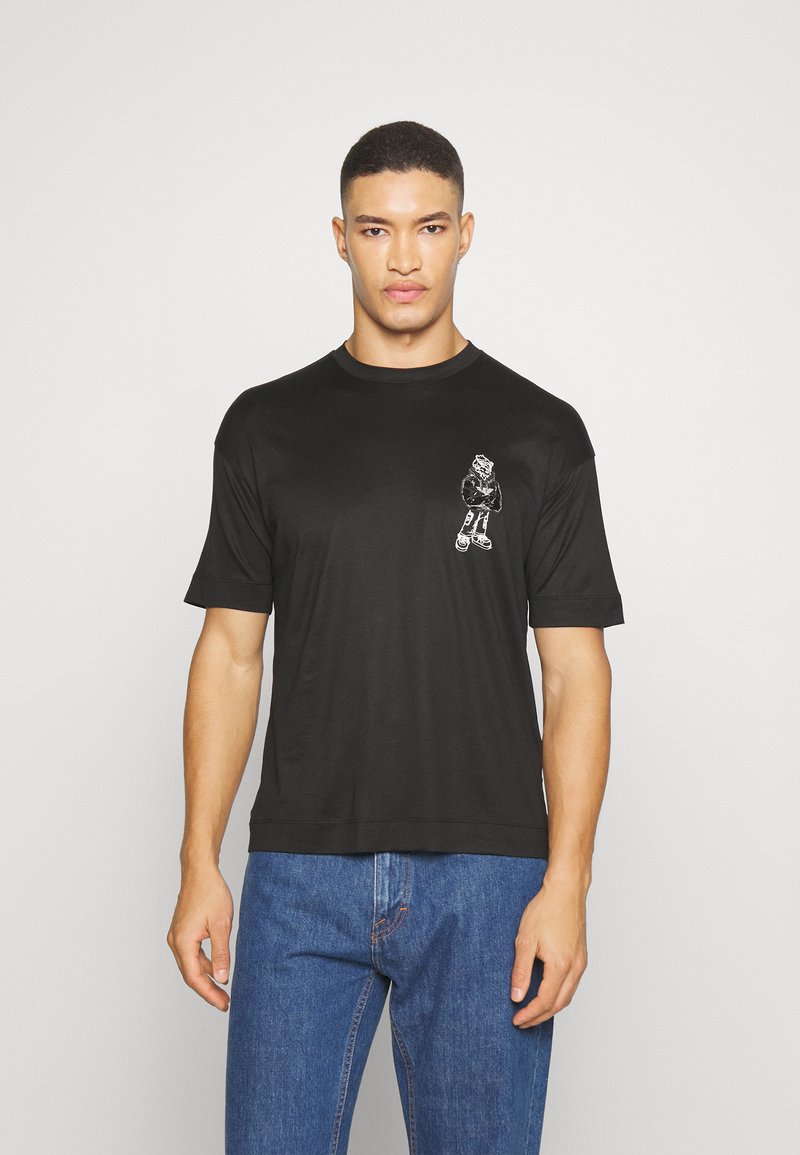Emporio Armani Print T-shirt - nero/black - Zalando.ie