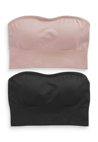 Next SEAMFREE BANDEAU BRAS 2 PACK - Bustier - black/nude/zwart - Zalando.be