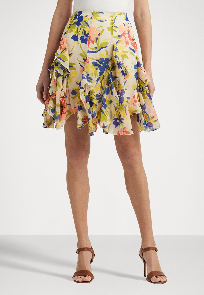 Lauren Ralph Lauren Petite QUASHANDA MINI - A-snit nederdel - cream ...