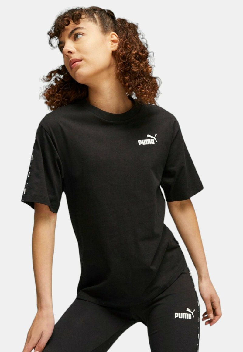 Puma - T-shirt z nadrukiem/czarny - Zalando.pl