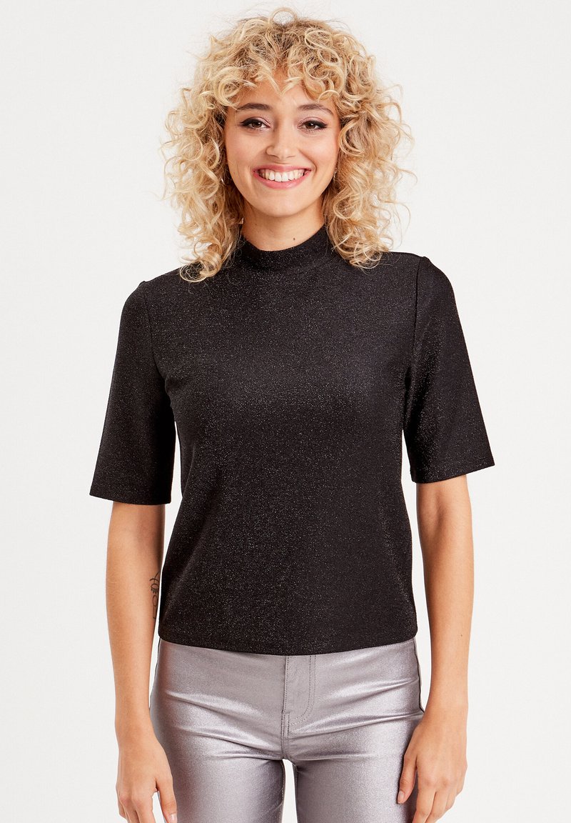 Cache Cache MIT STEHKRAGEN - Camiseta estampada - noir/negro - Zalando.es