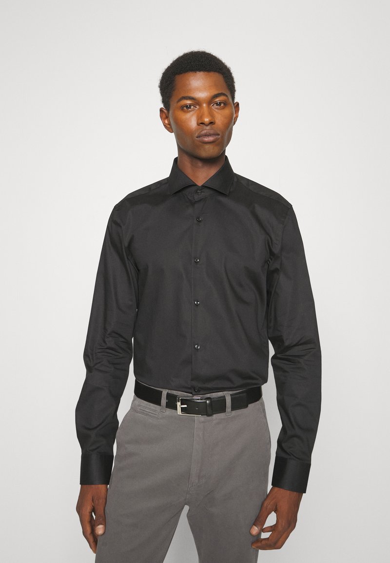 HUGO KASON - Formal shirt - black - Zalando.co.uk