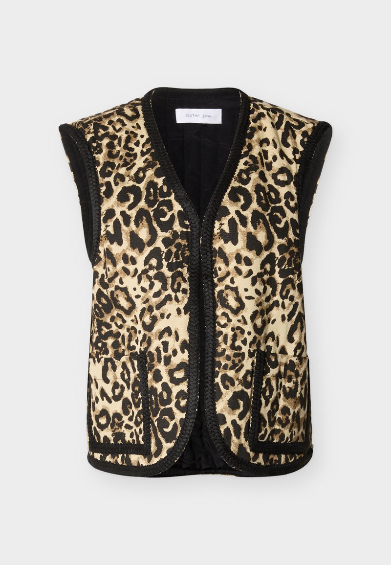 Sister Jane WARD LEOPARD VEST UNISEX - Vest - tan/flerfarget - Zalando.no