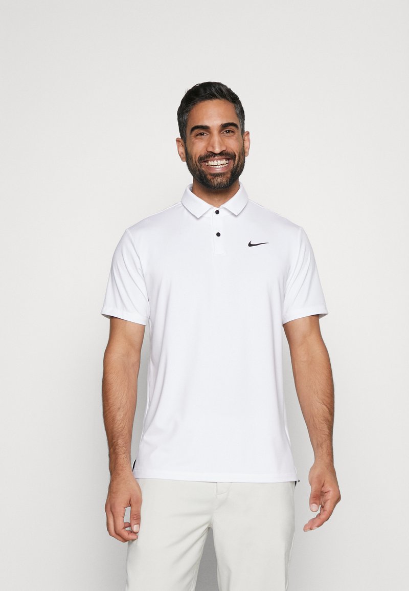 Nike Golf TOUR SOLID - Polo shirt - white/black/white - Zalando.co.uk