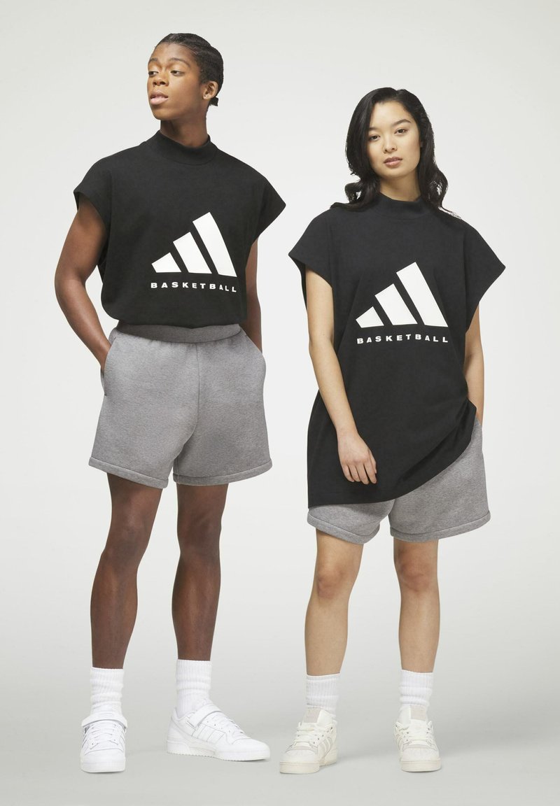 adidas Performance BASKETBALL - Printtipaita - black/musta - Zalando.fi