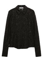 Mango MINA - Button-down blouse - black - Zalando.ie