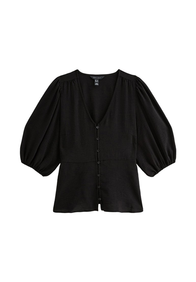 New Look V NECK - Overhemdblouse - black/zwart - Zalando.nl