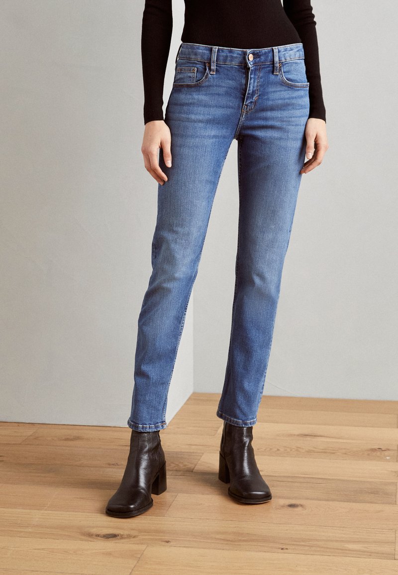 Esprit Jeans Straight Leg - saluda mid blue/blue denim - Zalando.at