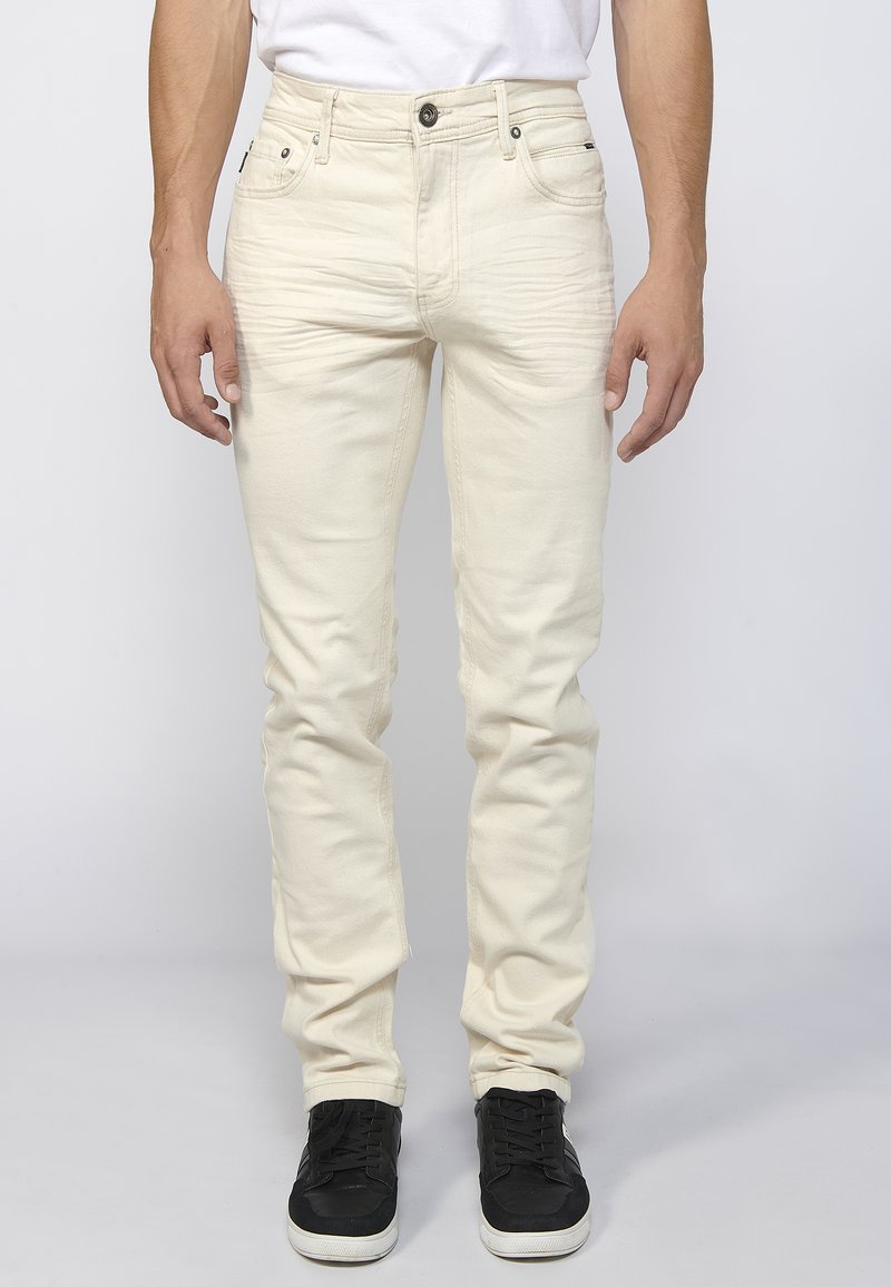 Koroshi LARGO - Jeans Slim Fit - crudo/white denim - Zalando.at