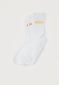 adidas Performance LINEAR CREW SOCKS 3 PACK UNISEX - Socken - white ...
