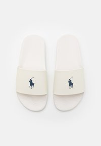 Polo Ralph Lauren SLIDE UNISEX - Pool slides - deckwash white/navy ...