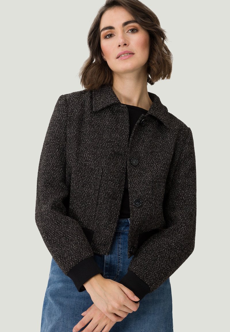 zero STYLE - Blazer - blackcream/grijs - Zalando.be