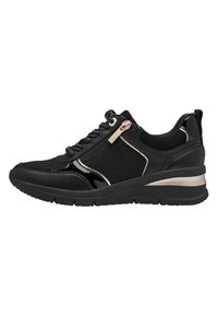 Tamaris Zapatillas - black gold/negro metalizado - Zalando.es