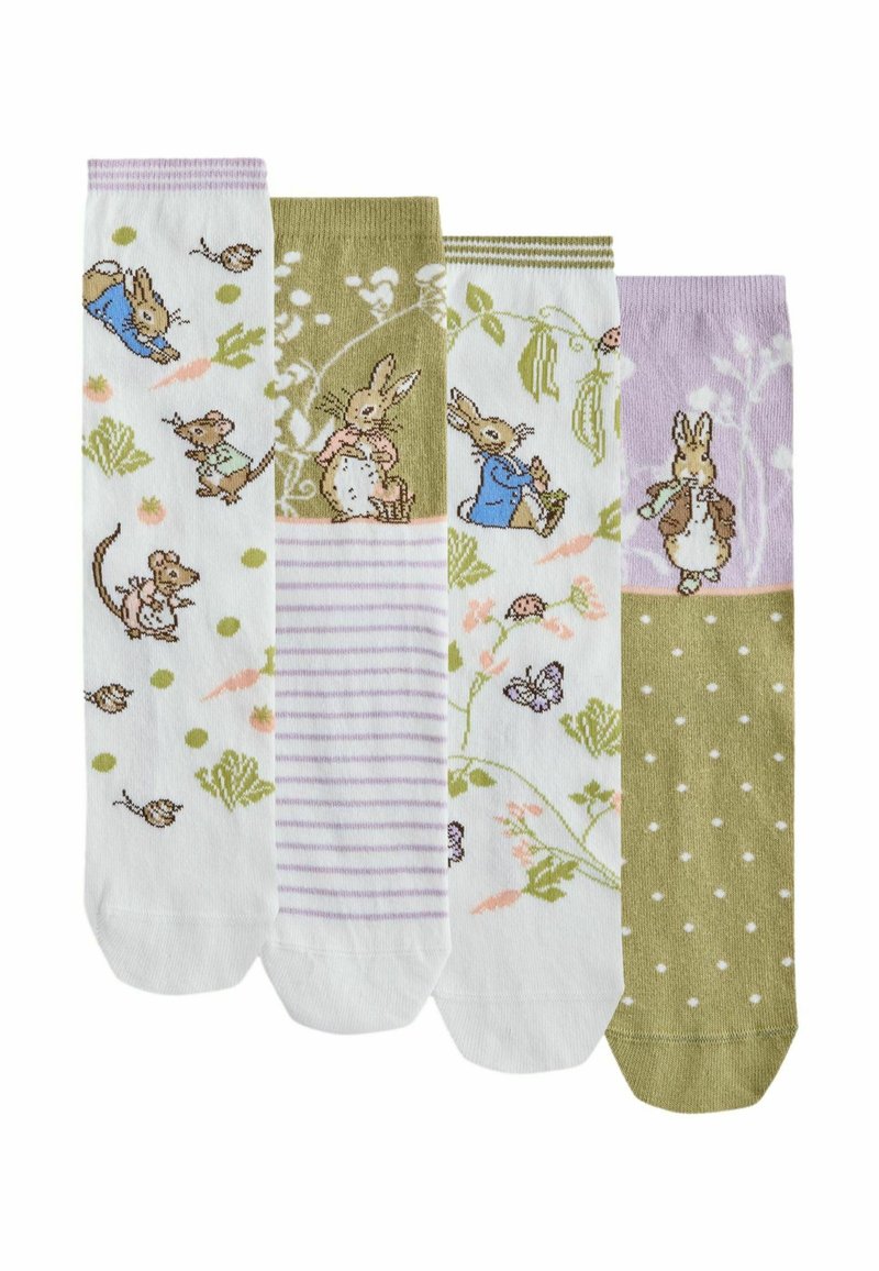 Next 4 PACK - Socks - peter rabbit license/beige - Zalando