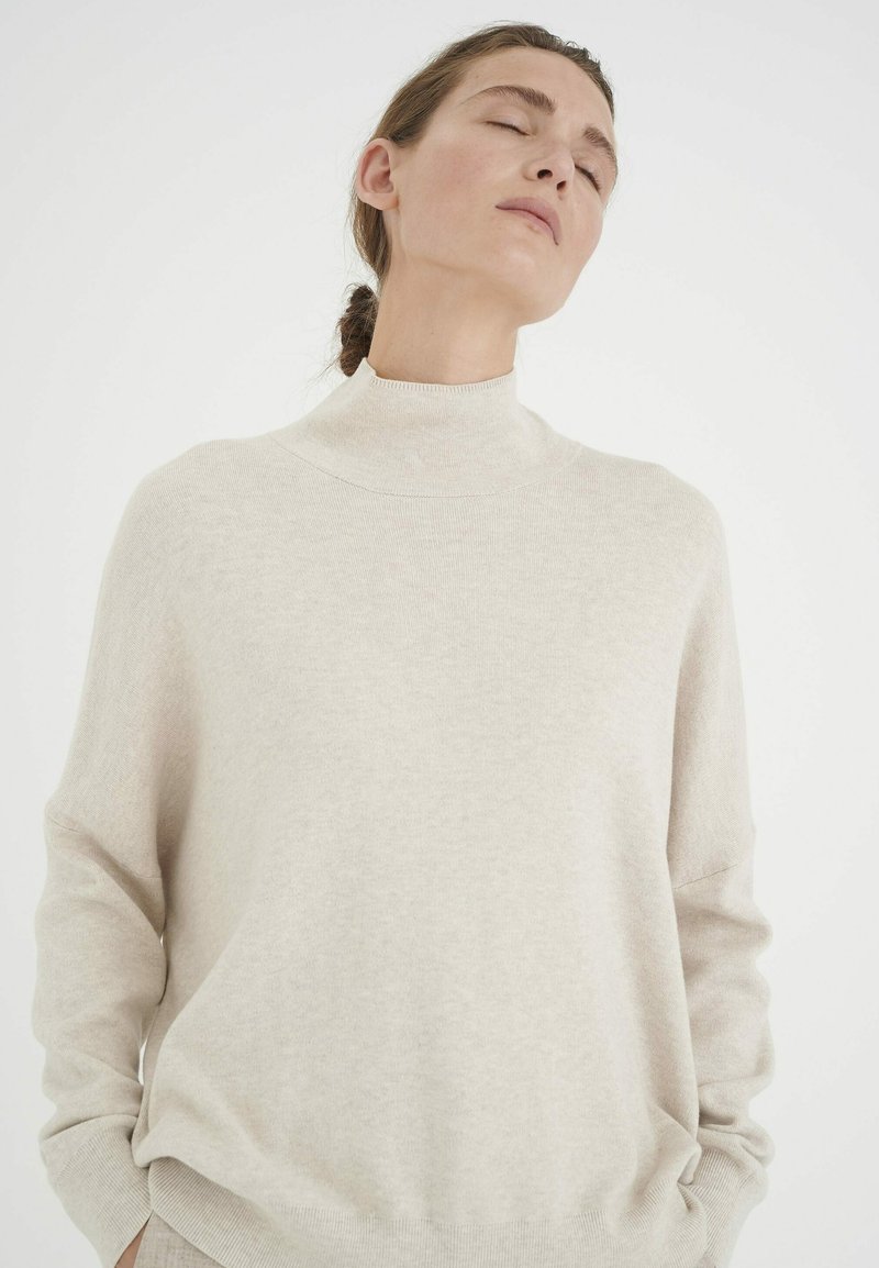 InWear TENLEY - Strickpullover - simply taupe melange/beige - Zalando.de