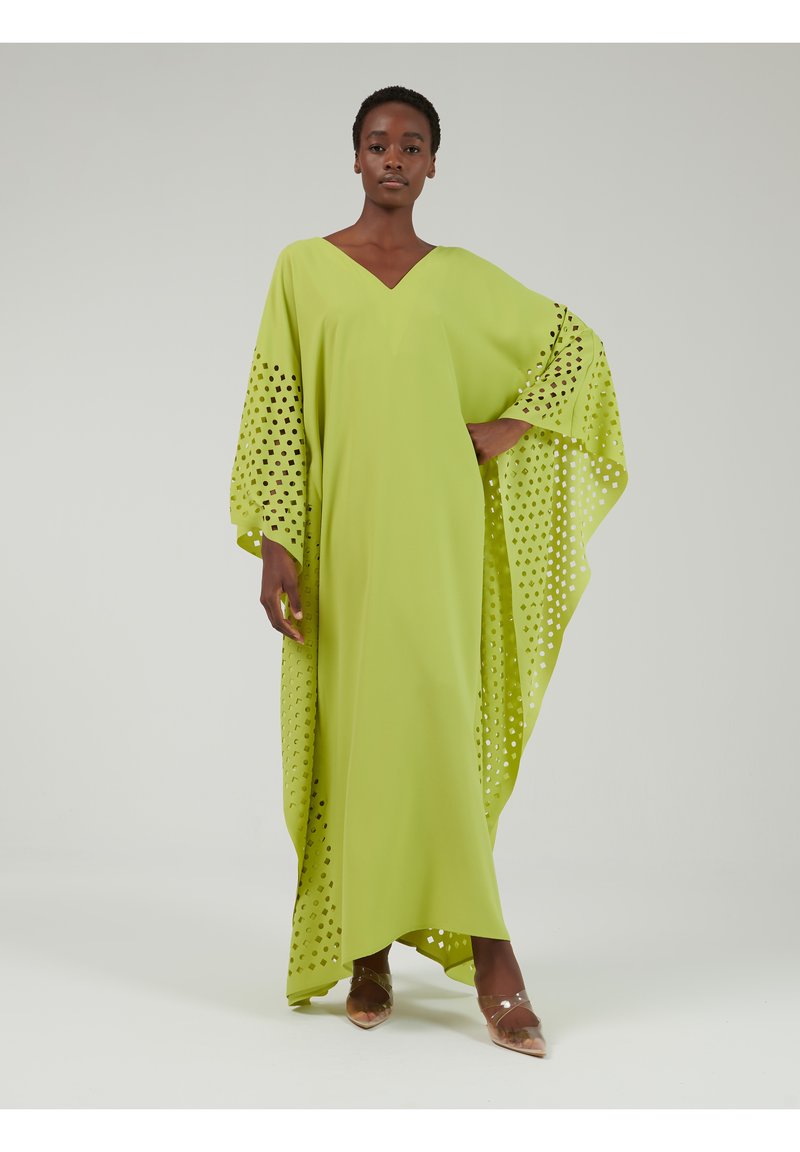 Leem GEOMETRIC LASER-CUT KAFTAN - Vestido largo - light green/verde ...