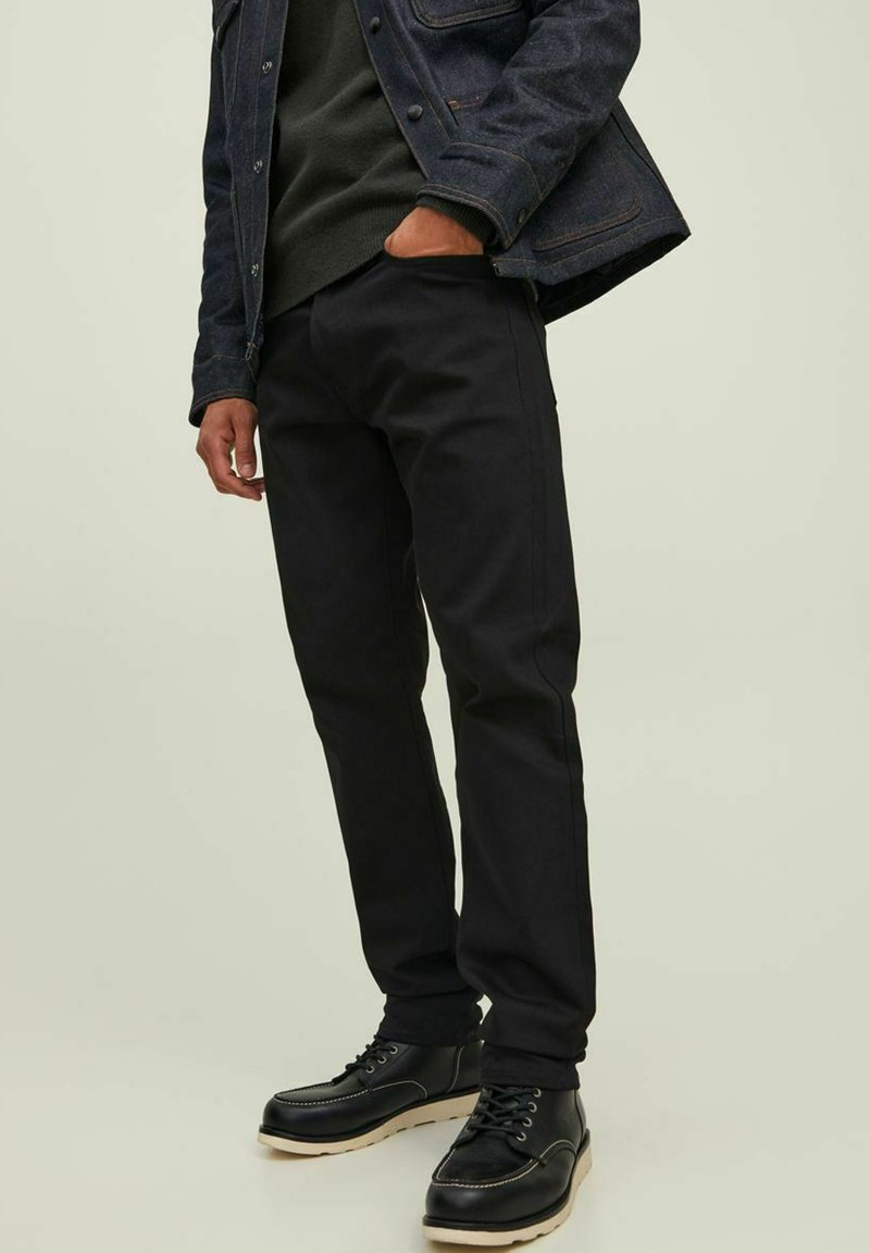 Jack & Jones MIKE RDD ROYAL - Jeans Straight Leg - black denim - Zalando.dk