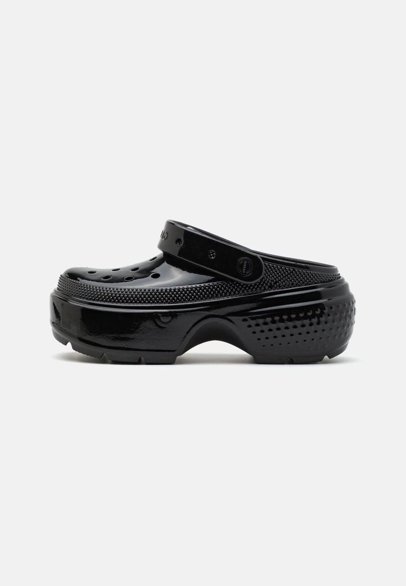 Crocs STOMP HIGH SHINE UNISEX - Badesandaler - black/sort - Zalando.dk