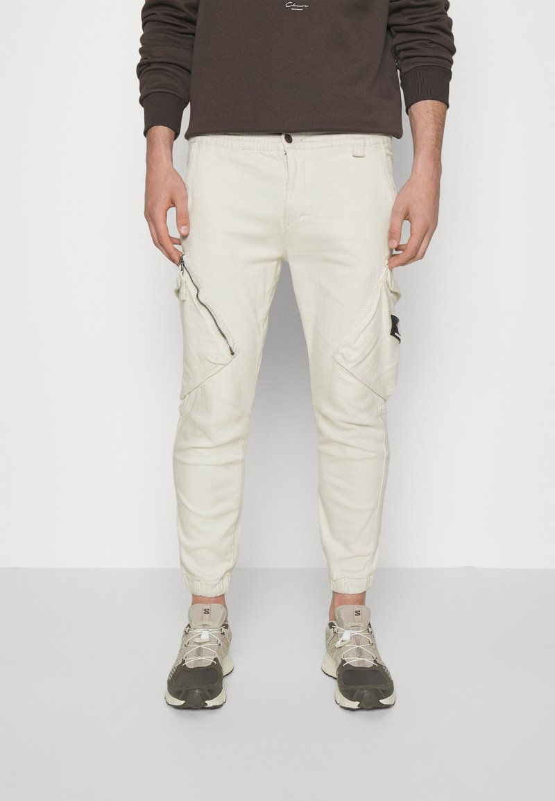 Denim Project UTILITY PANT UNISEX - Pantaloni cargo - light grey/grigio ...