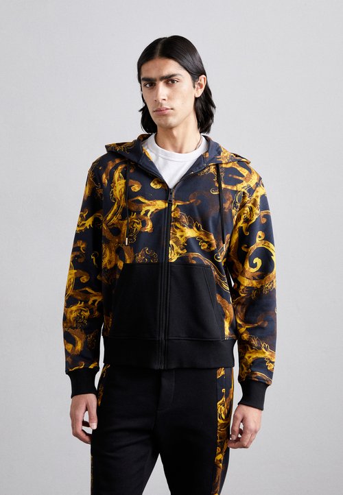 Versace Jeans Couture THICKFOIL - Vetoketjullinen college - black/musta ...