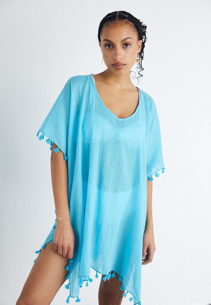 Seafolly BEACH EDIT AMNESIA KAFTAN - Beach accessory - peacock/blue - Zalando.co.uk