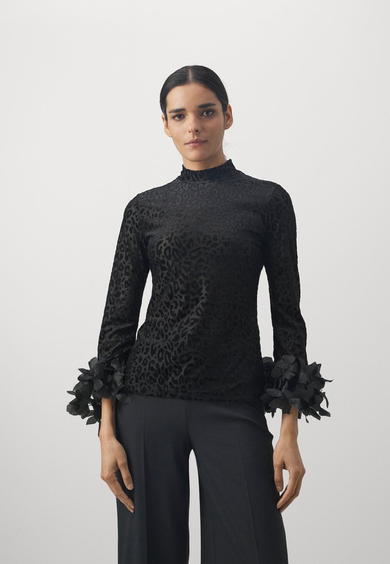 Ida Sjöstedt NIKI - Pikkade varrukatega topp - black leo/must - Zalando.ee