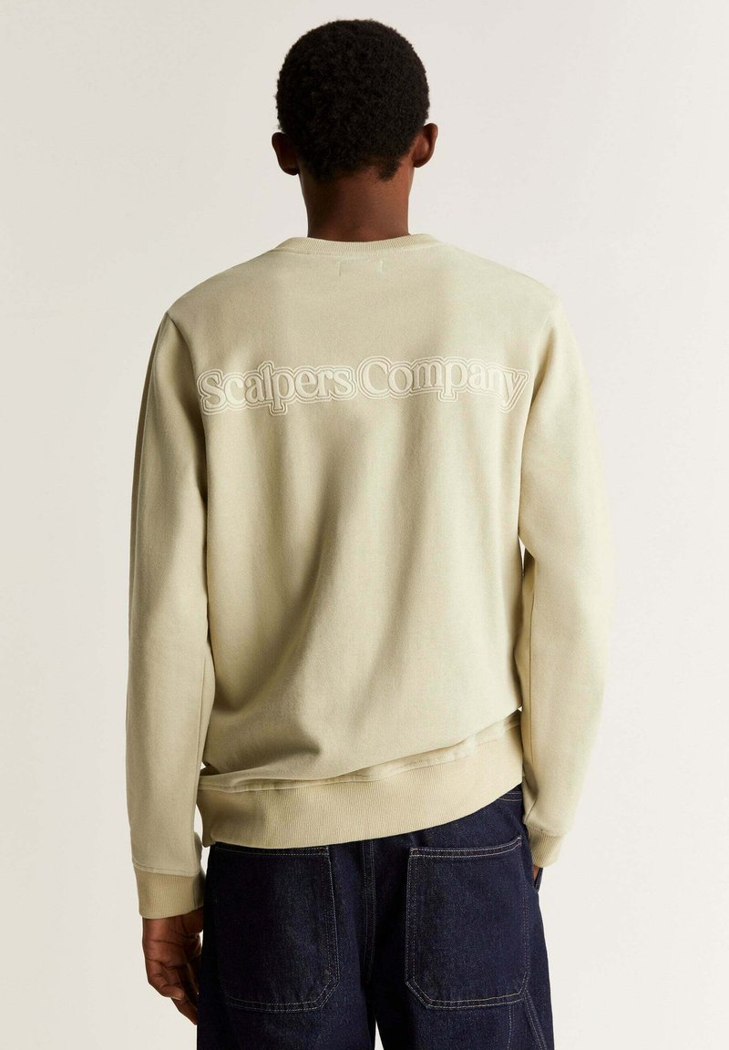 Scalpers RETRO FLOCK - Sweatshirt - light khaki/khaki - Zalando.de