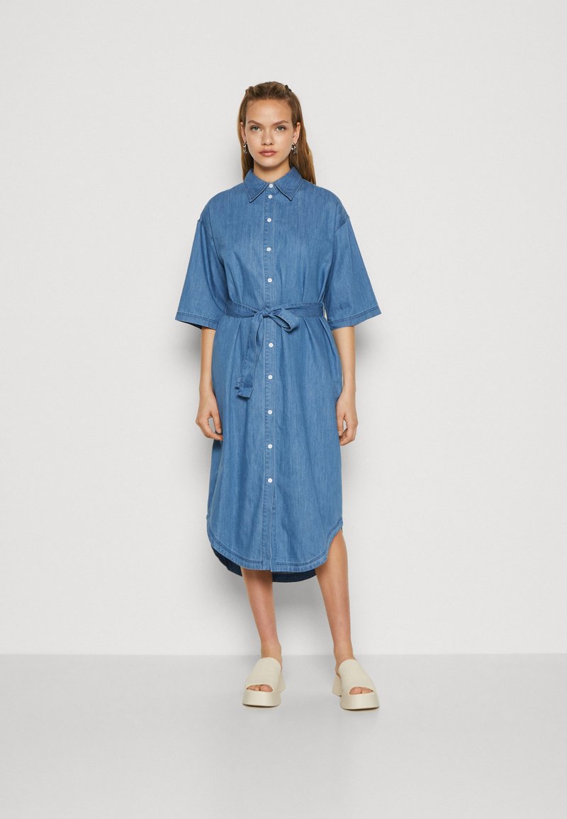 Minimum KRISTINAS - Denim dress - light blue - Zalando