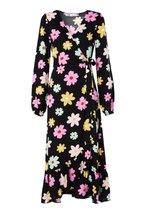 Laurella SERENA BIG FLOWERS - Maxikleid - black/schwarz - Zalando.de
