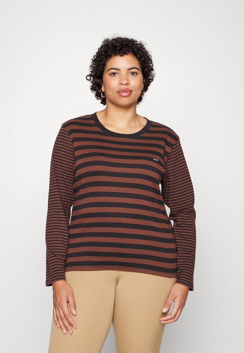 Levi's® Plus LONG SLEEVE BABY TEE - Maglietta a manica lunga - brown/marrone - Zalando.it