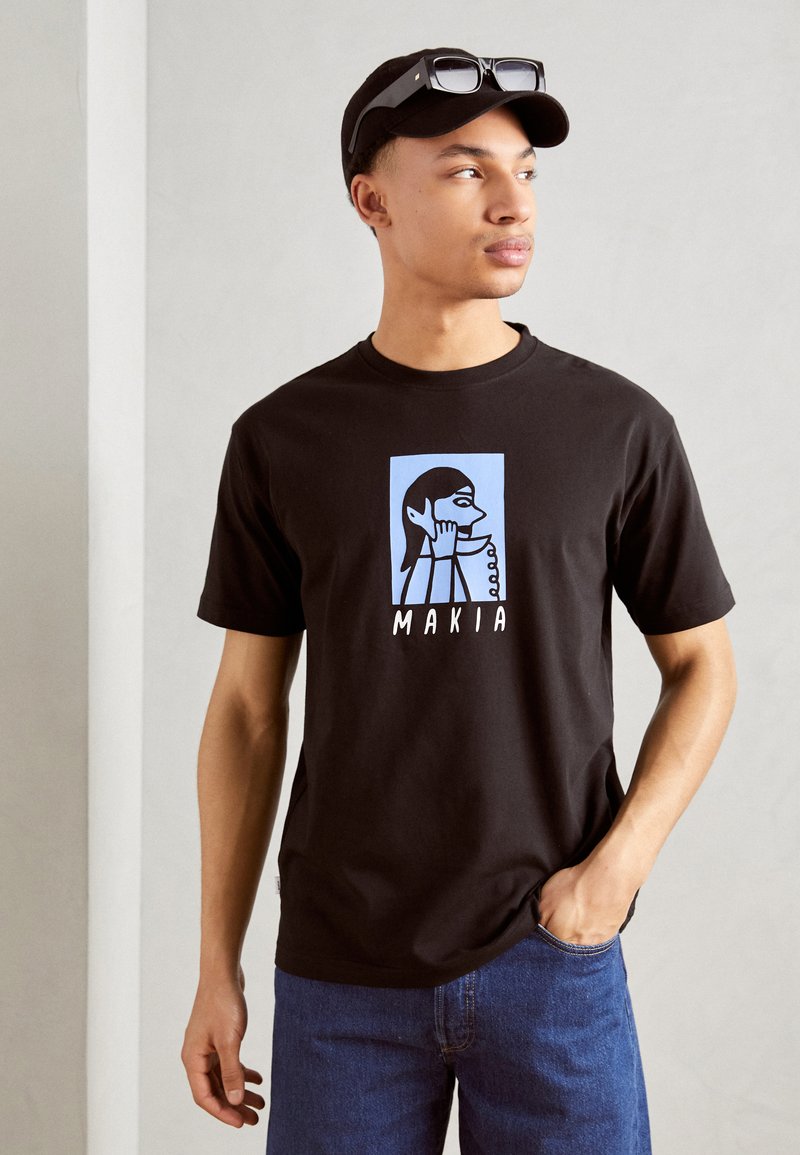 Makia SNAKECALL - T-shirt con stampa - black/nero - Zalando.it