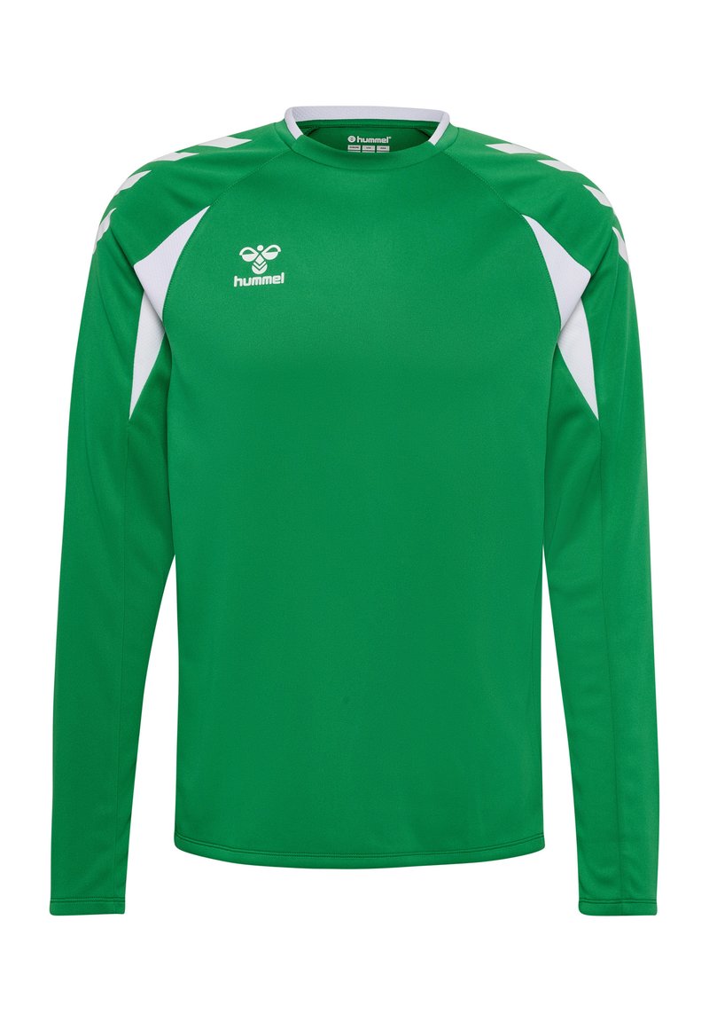 Hummel CORE 2.0 CREW NECK - Sweatshirt - jelly bean white/green - Zalando