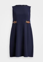 Lauren Ralph Lauren Woman WEELANA SHORT SLEEVE DAY DRESS - Nappali ruha - refined navy/sötétkék ...