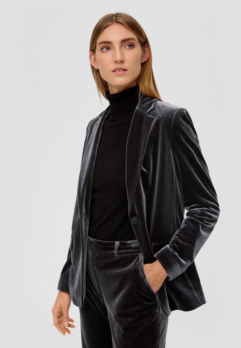 s.Oliver BLACK LABEL REGULAR FIT - Blazer - dunkelgrau/anthrazit ...