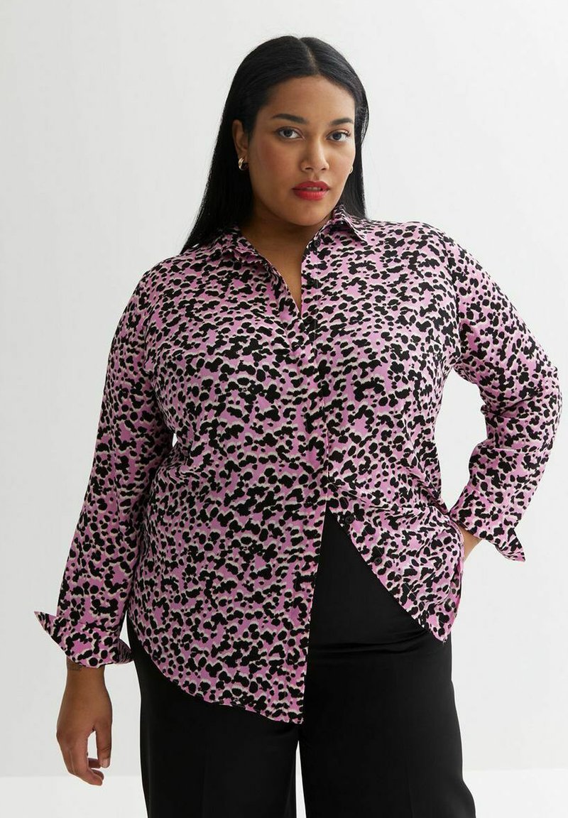 New Look Curves CURVES LONG SLEEVE - BUTTON-DOWN BLOUSE - Skjorta ...