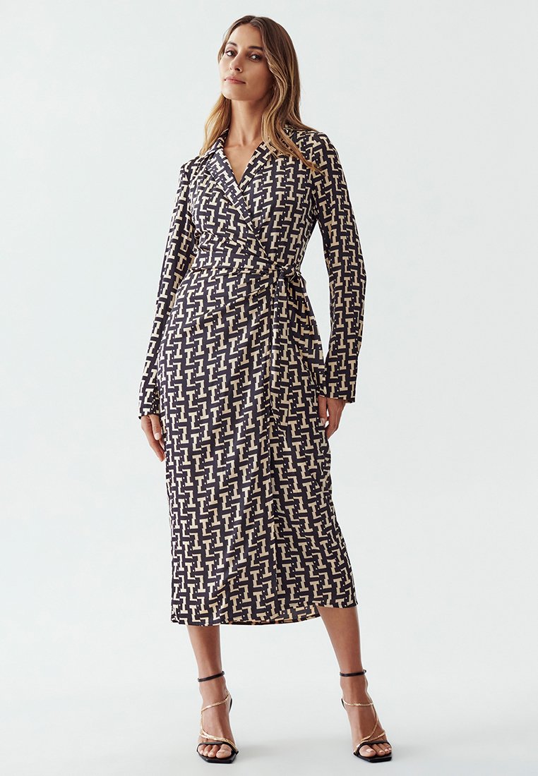 CALLI EMELIA - Freizeitkleid - black geo/schwarz - Zalando.de
